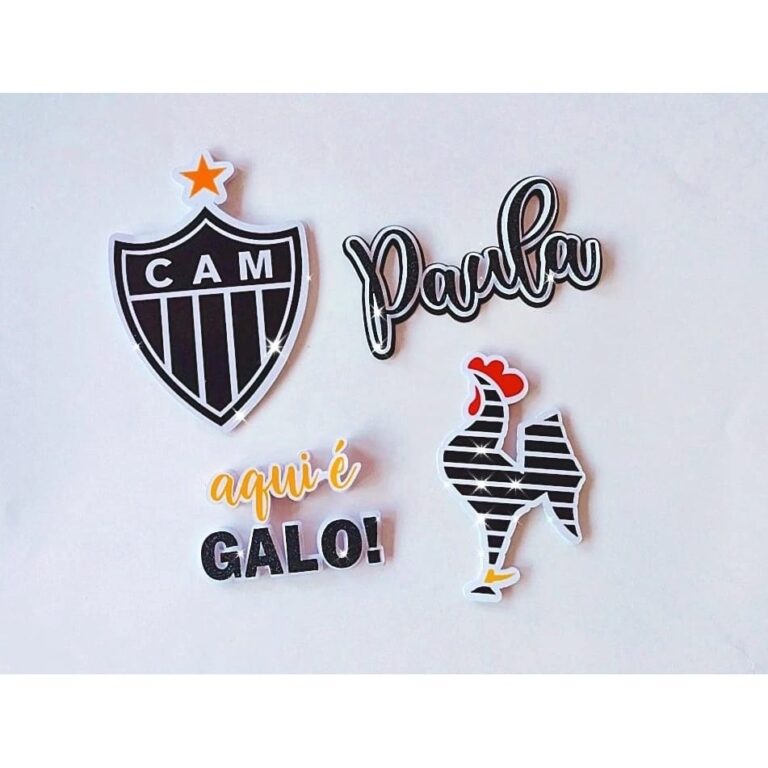 Topo De Bolo Personalizado Aqui É Galo / Atlético Mineiro - 3d ...
